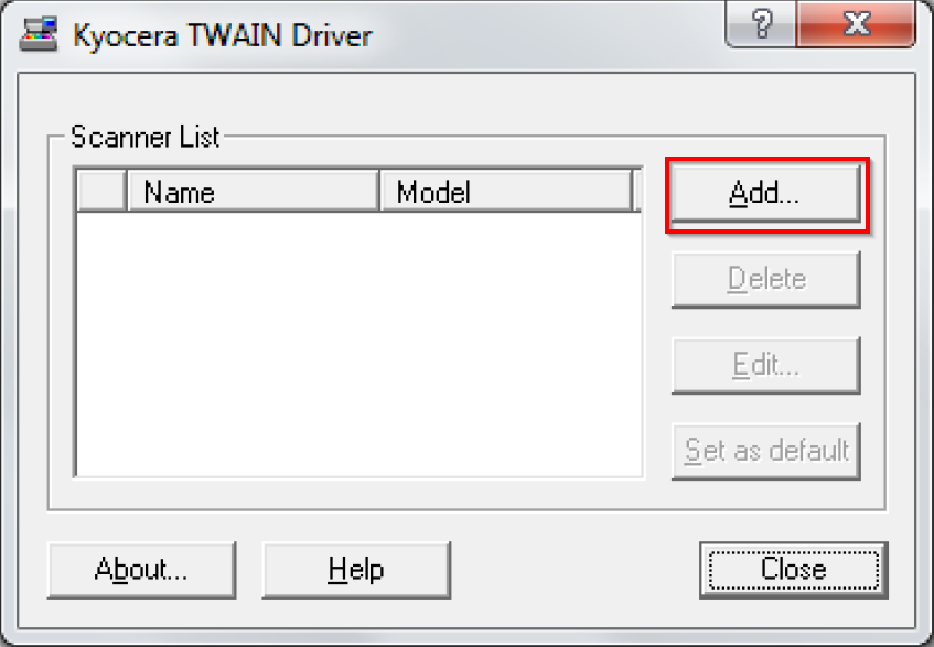 Set Up TWAIN Scanning on a Kyocera Printer
