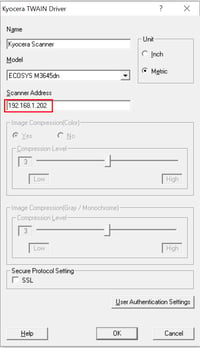 Set Up TWAIN Scanning on a Kyocera Printer