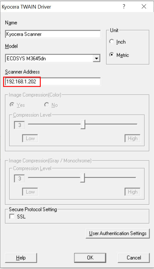 Set Up TWAIN Scanning on a Kyocera Printer